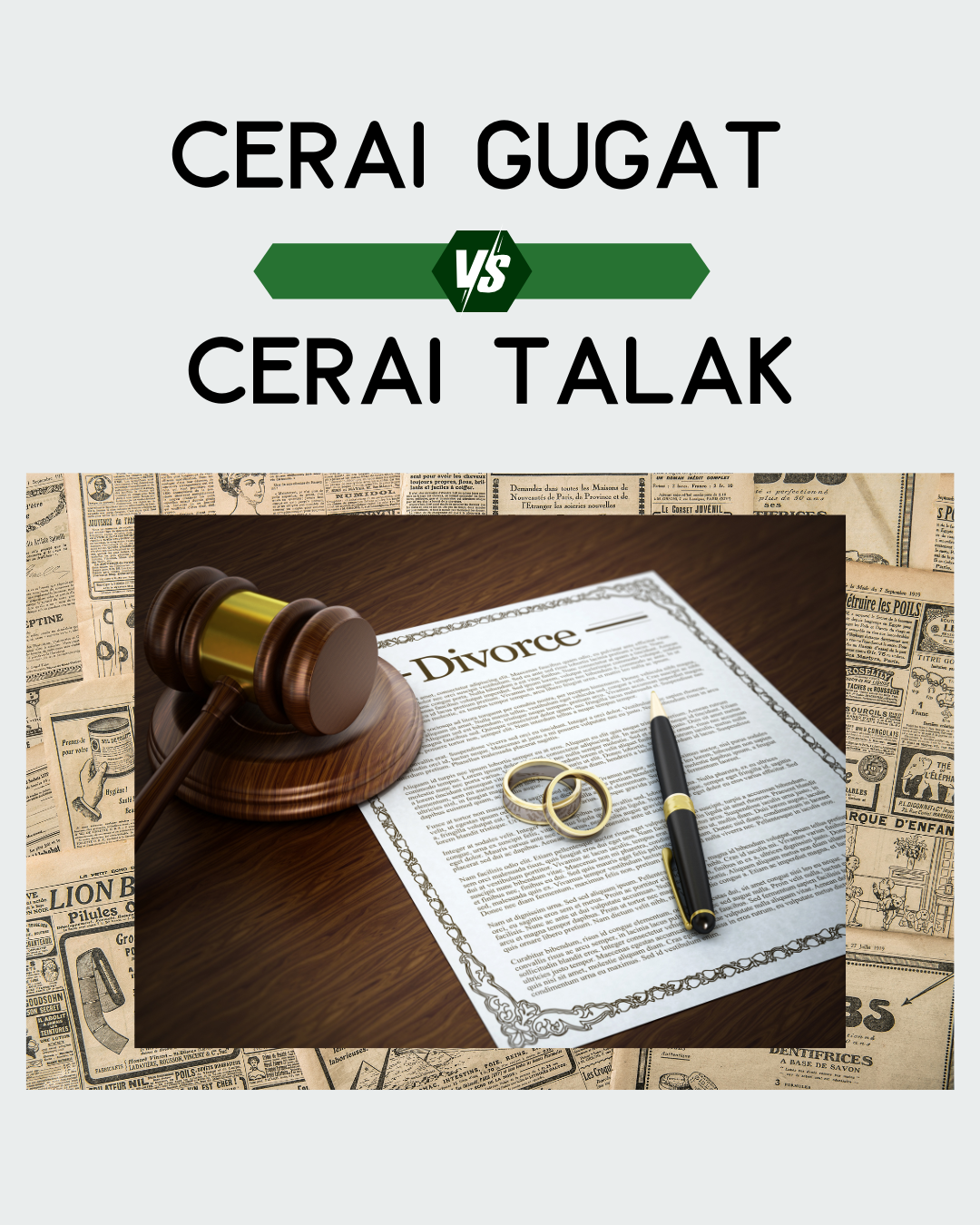 DIVORCE: CERAI TALAK VS CERAI GUGAT
