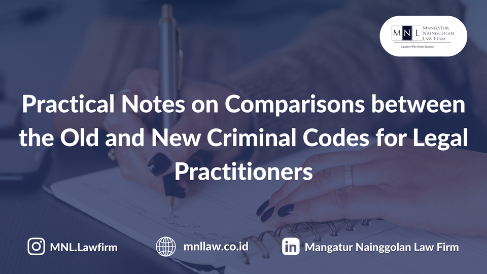 Practical Notes on Comparisons between the Old and New Criminal Codes ...