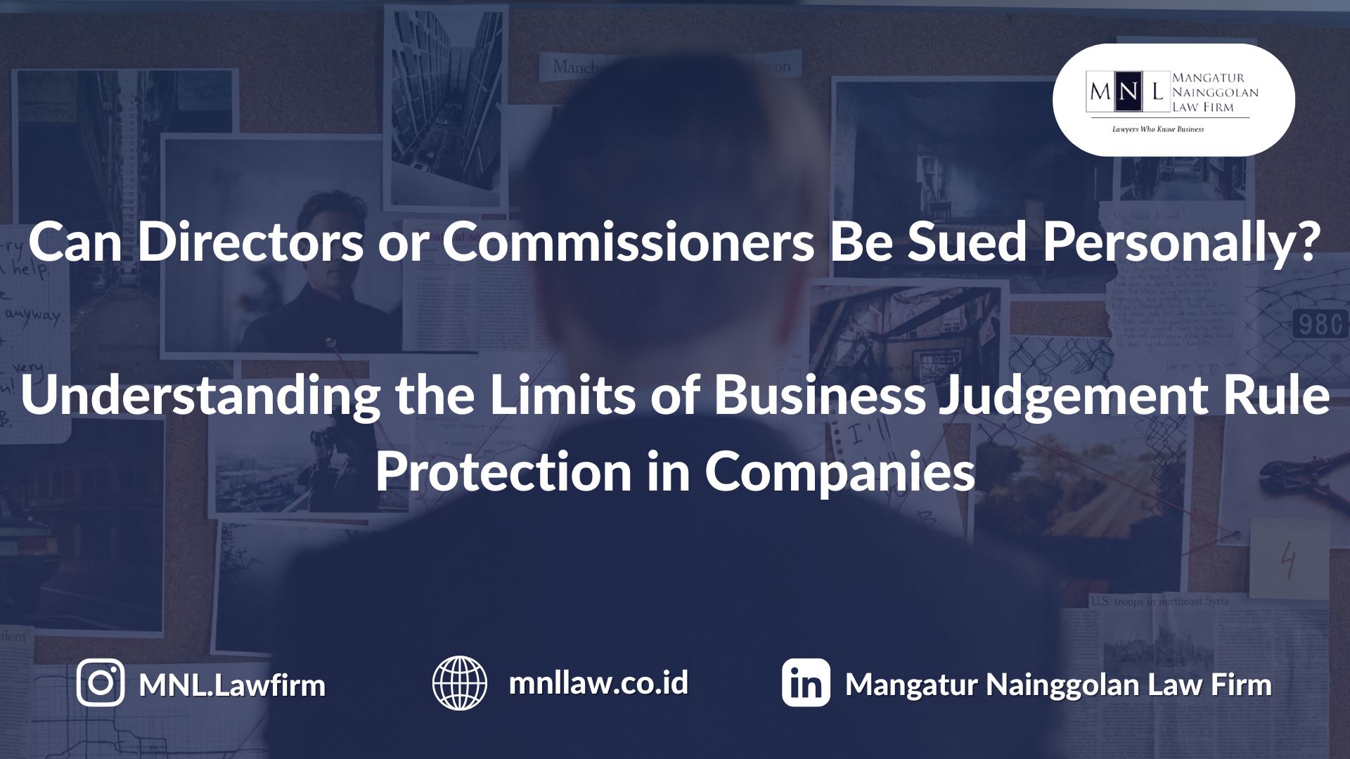 Can Directors or Commissioners Be Sued Personally? Understanding the Limits of Business ...